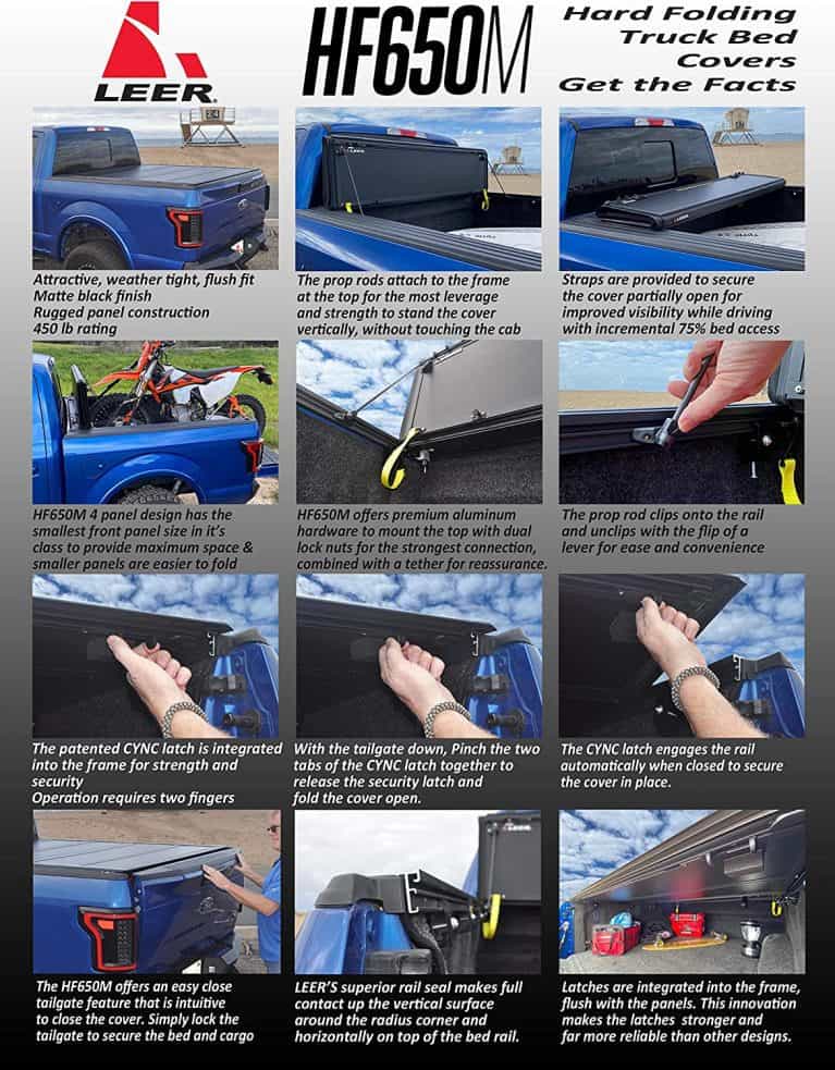The folding cover comes with 12MM low-profile design with thinner rails ...