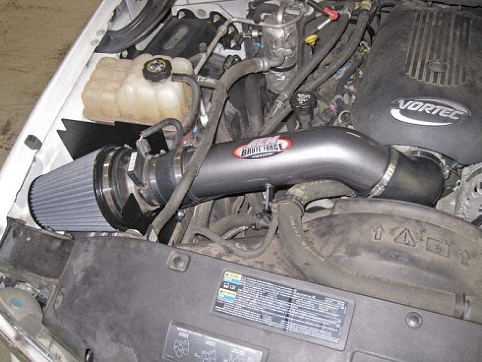 Moreover, the intake tubing is constructed from mandrel-bent aluminum ...
