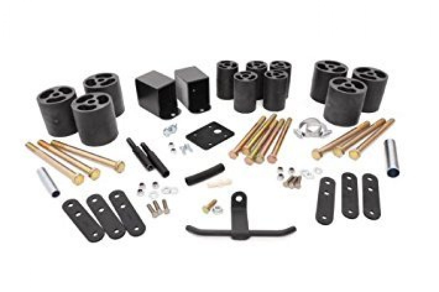 Components of 3 inch body lift kit